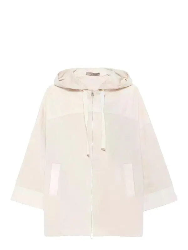 D.exterior Zip-up Oversized Jacket - Neutrals