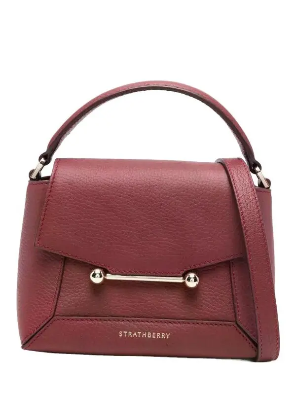 Strathberry Mosaic Leather Tote Bag - Red