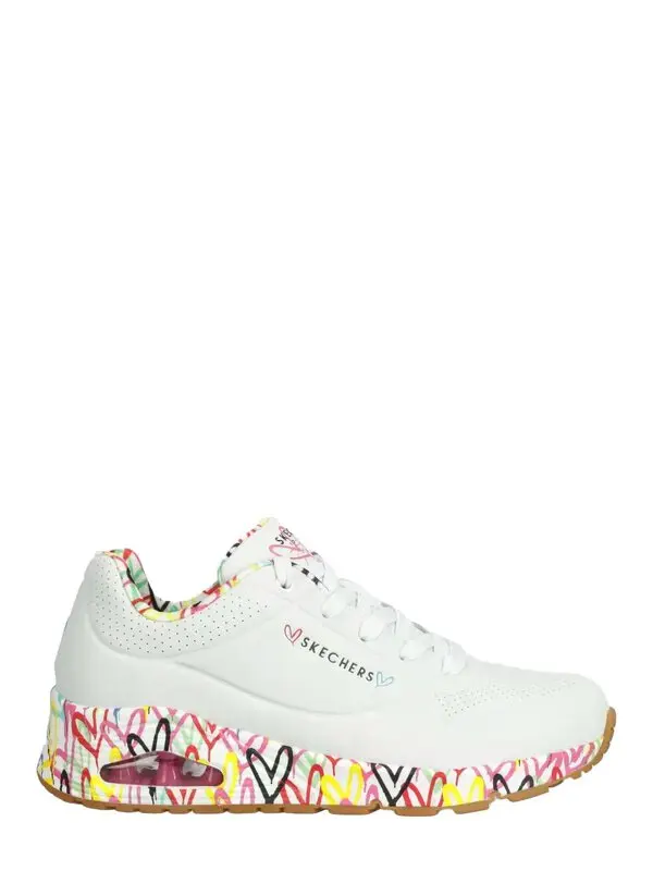 Sketchers X Jgoldcrown Uno Loving Love Heart-print Sneakers - White