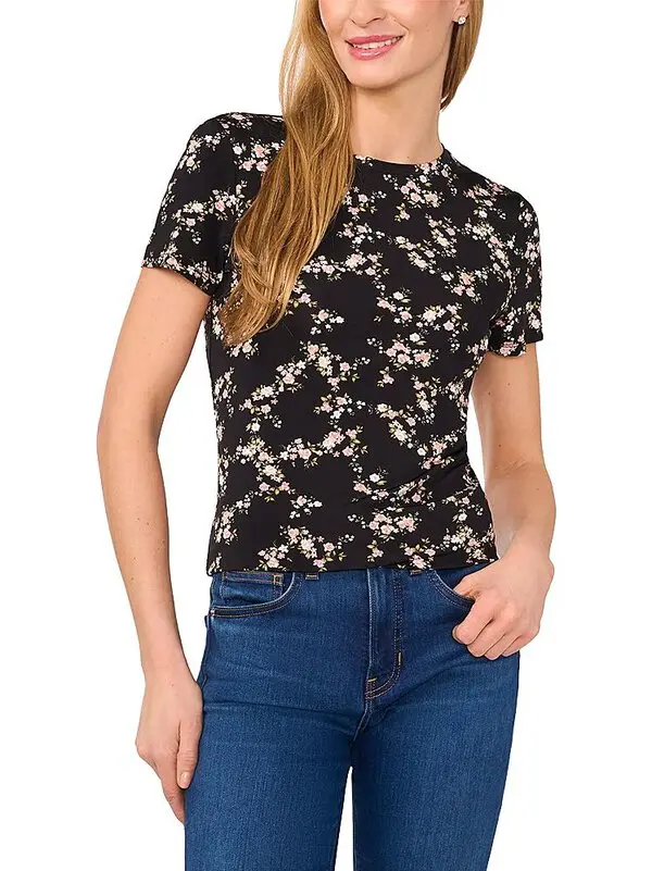 Ted Baker London Floral Tee - Rich Black