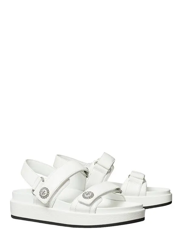 Tory Burch Kira Embellished Sandals - Cloud