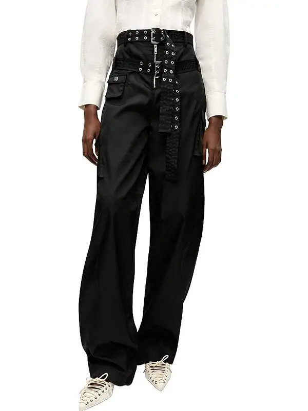 GANNI Duchesse Pants - Black