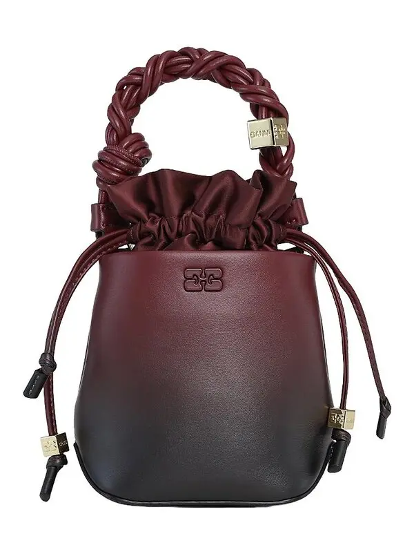 GANNI Small Bucket Bag - Tawny Port
