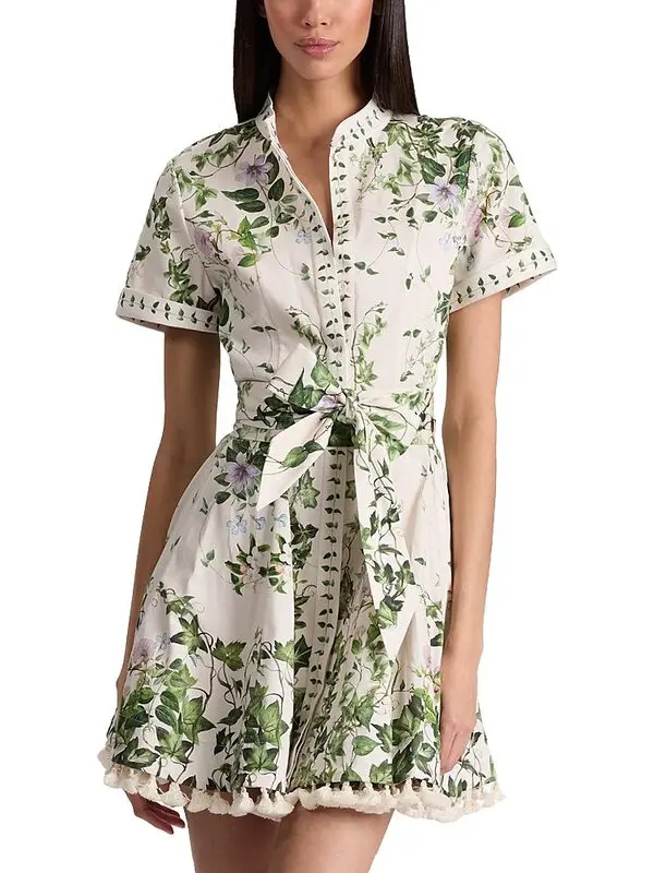 Alice + Olivia Lucy Mini Shirt Dress - Ivy Romance