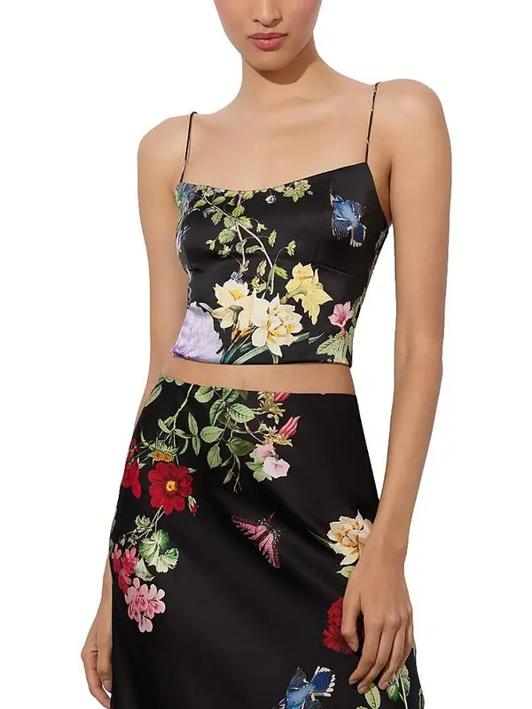 Alice + Olivia Floral Bustier Cami - Venus Floral