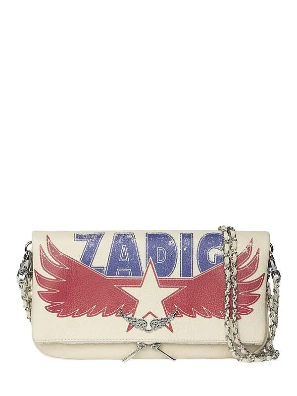 Zadig&Voltaire Grained Leather America Crossbody - Flash