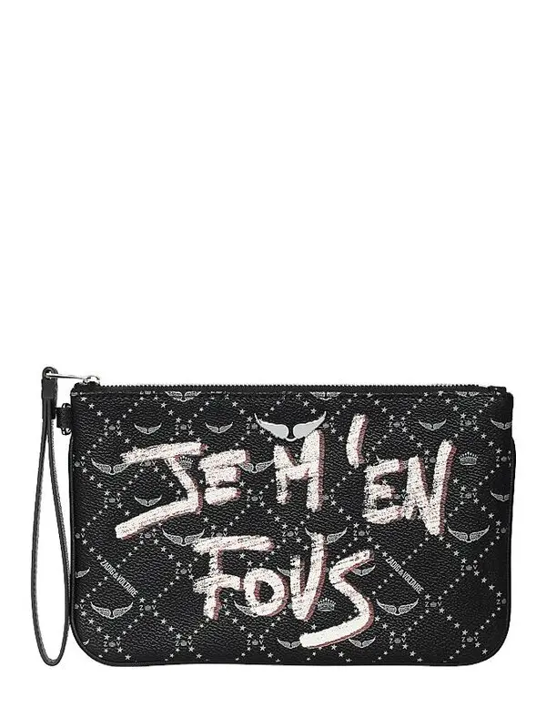 Zadig&Voltaire Z Monogram Tag Pochette - Black
