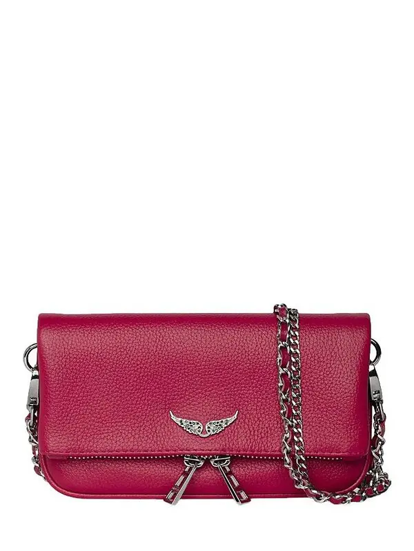 Zadig&Voltaire Rock Nano Grained Leather Crossbody Bag - Podium