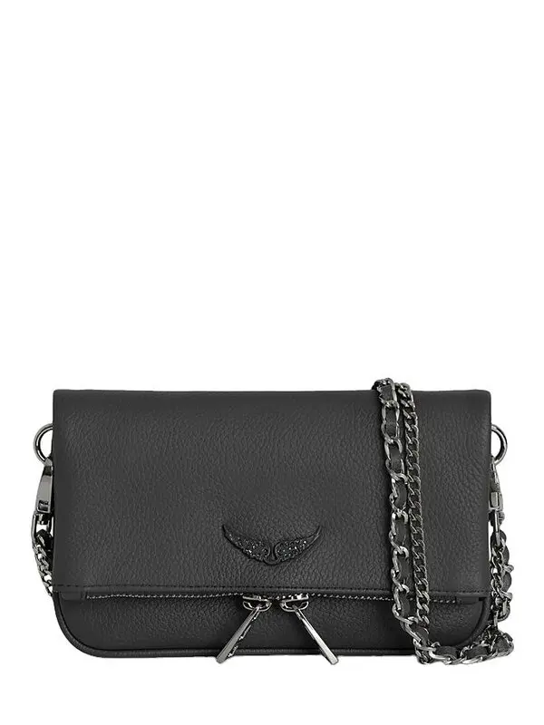 Zadig&Voltaire Rock Nano Grained Leather Crossbody Bag - Road
