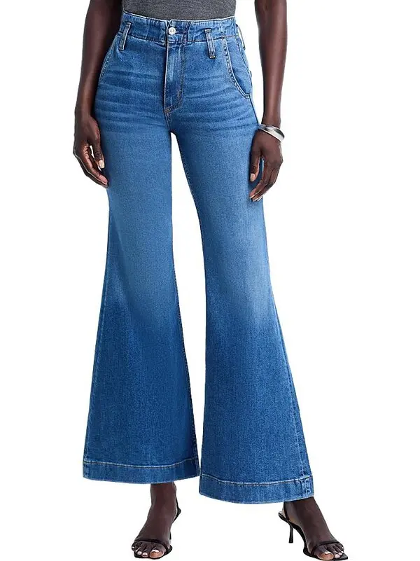 BOSS Rosalya High Rise Flare Jeans - Navy