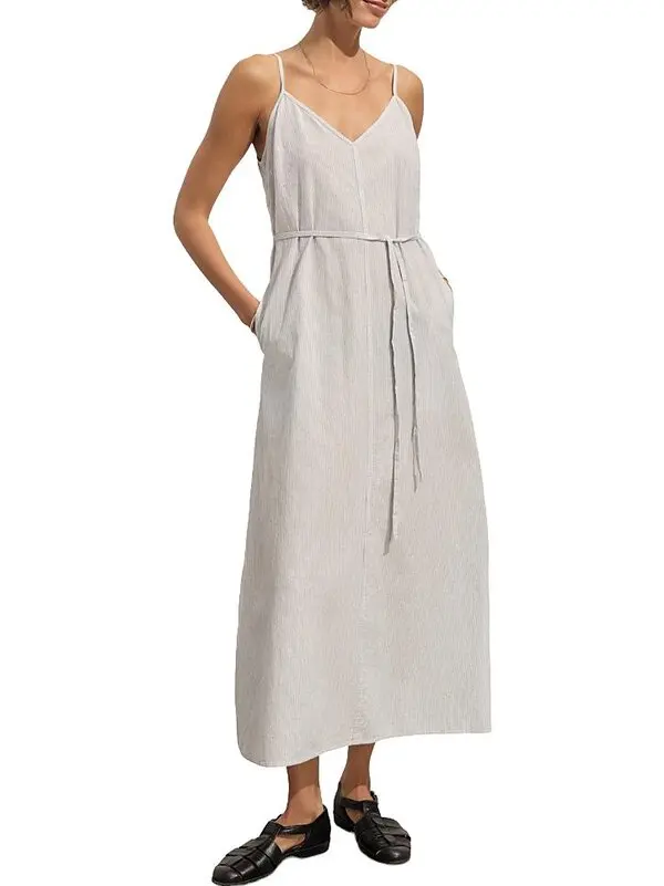 Buck Mason Mainstay Maxi Slip Dress - Pebble Bea