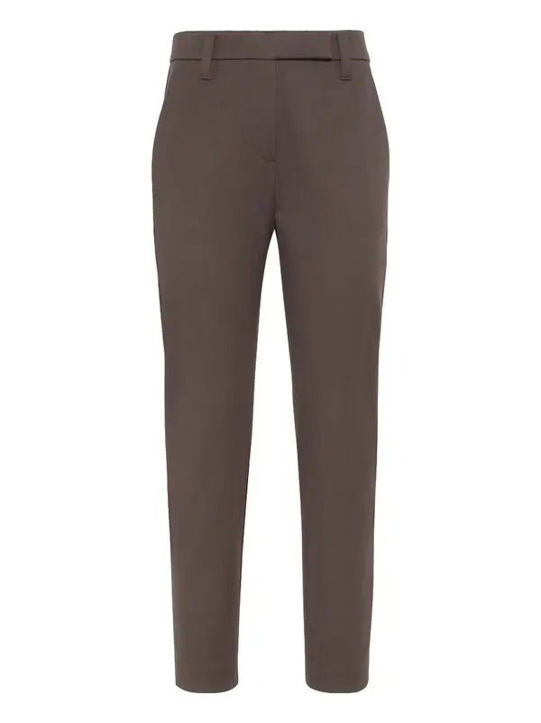 Brunello Cucinelli Slim Trousers - Cocoa