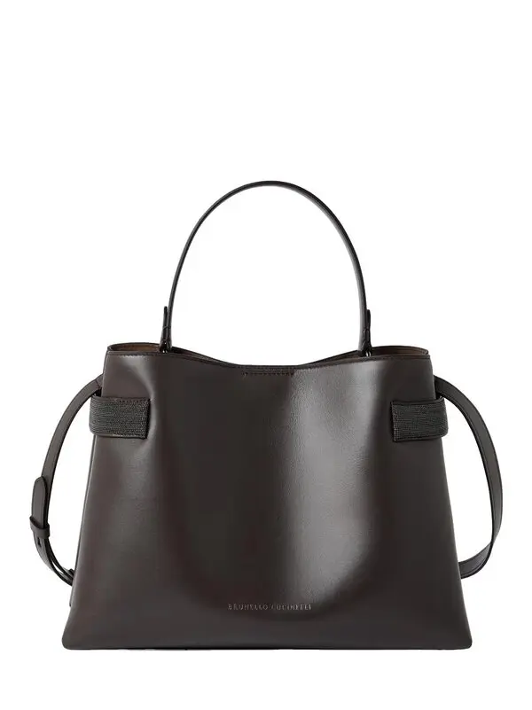 Brunello Cucinelli Top-handle Essence Bag - Rust Brown
