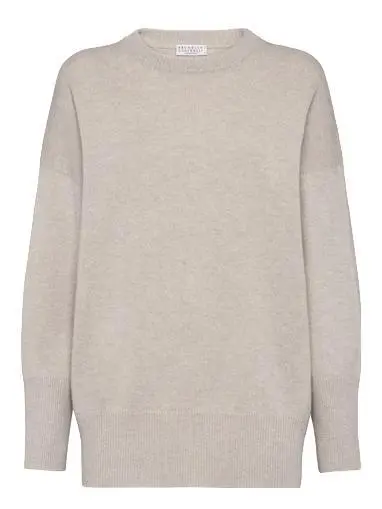 Brunello Cucinelli Cashmere Crew-neck Sweater - Beige