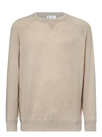 Brunello Cucinelli Sweatshirt-style Sweater - Sand