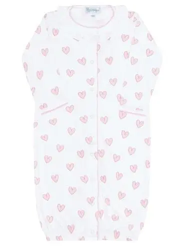 NELLAPIMA Heart Print Converter Gown - Pink