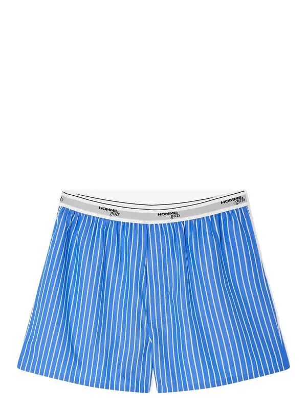 HOMMEGIRLS Boxer Shorts - Blue White Stripe