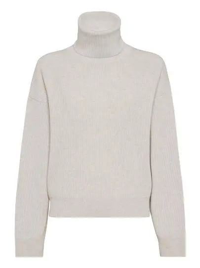 Brunello Cucinelli Wool Sweater - Cool Beige