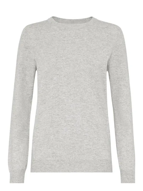 Brunello Cucinelli Cashmere Crew-neck Sweater - Pebble