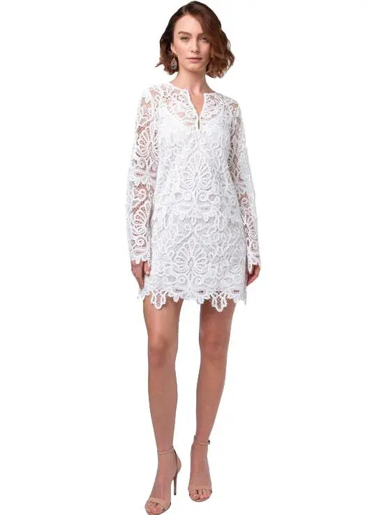 Calypso St. Barth Magnolia Lace Sheath Dress - White