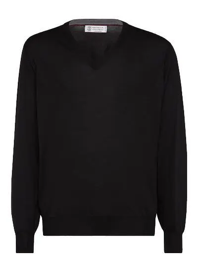 Brunello Cucinelli Cashmere And Silk Sweater - Black