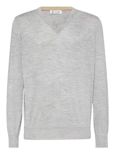 Brunello Cucinelli Cashmere And Silk Sweater - Pebble