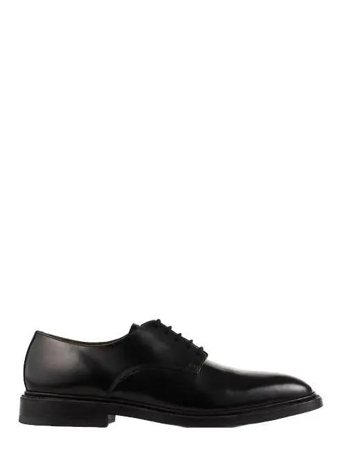 Sandro Glazed Leather Derbies - Black