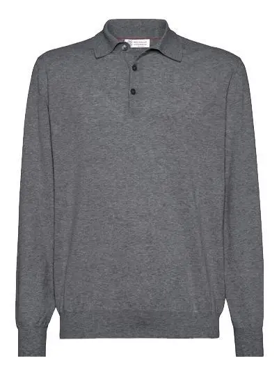 Brunello Cucinelli Polo-style Sweater - Dark Grey