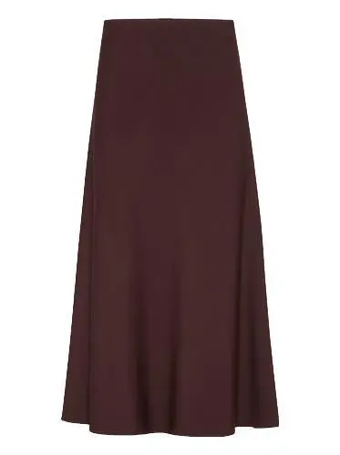 Brunello Cucinelli Twill Flute Skirt - Burgundy