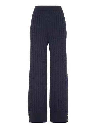 Brunello Cucinelli Cashmere Knit Trousers - Blue