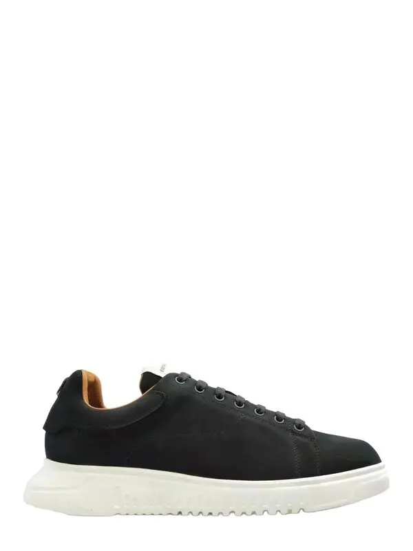Emporio Armani Leather Low-top Sneakers - Blue