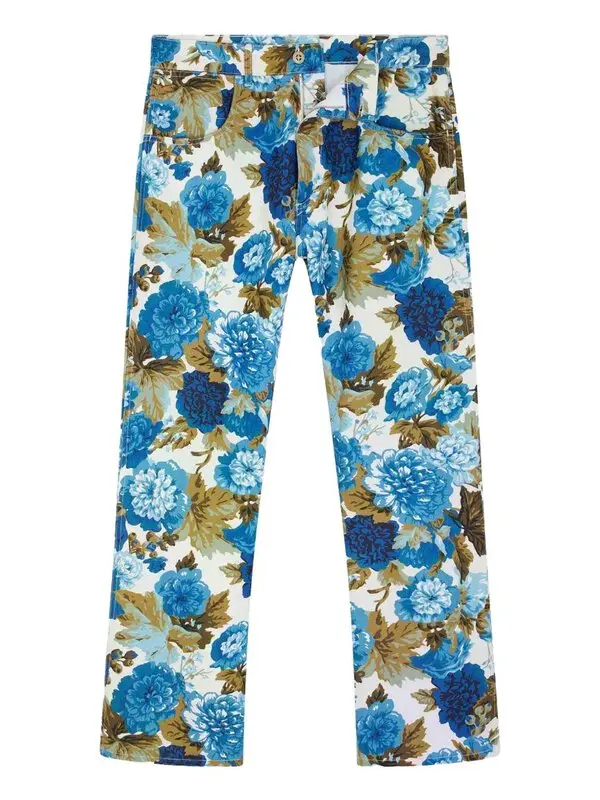 FURSAC Five-pocket Twill Trousers - Blue