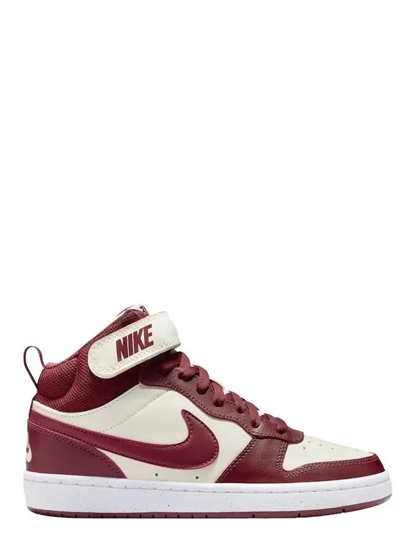 Nike Court Borough Mid 2 Sneakers - Soft Pearl/dark Team Red