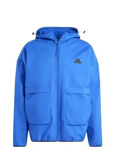 Adidas City Escape Premium Full-zip Hoodie - Semi Lucid Blue