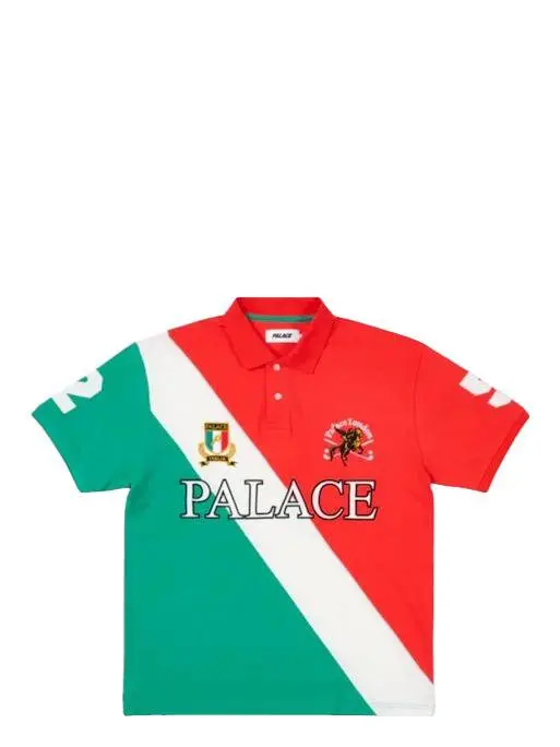 PALACE Geezer Polo Shirt - Red/green