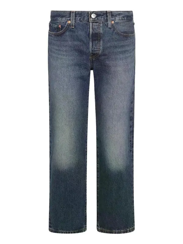 LEVI'S Faded-effect Straight-leg Jeans - Blue