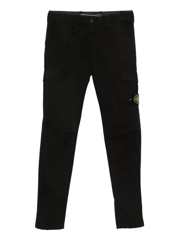 Stone Island Compass Badge Cargo Trousers - Black
