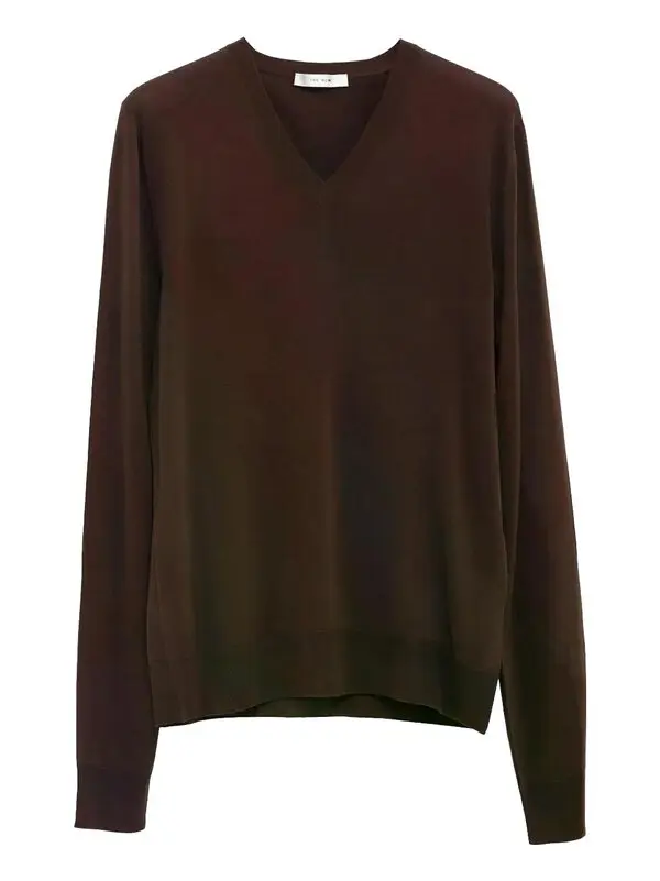 THE ROW Katarina V-neck Sweater - Brown