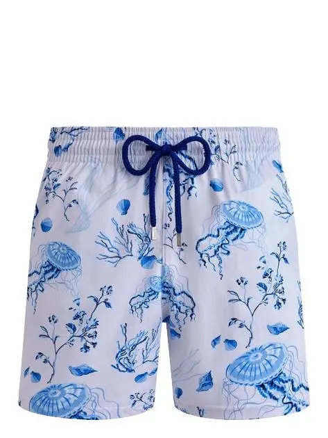 Vilebrequin Stretch Printed Swim Shorts - White