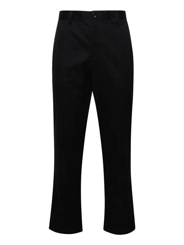 Burberry Cotton Brim-leg Pants - Black