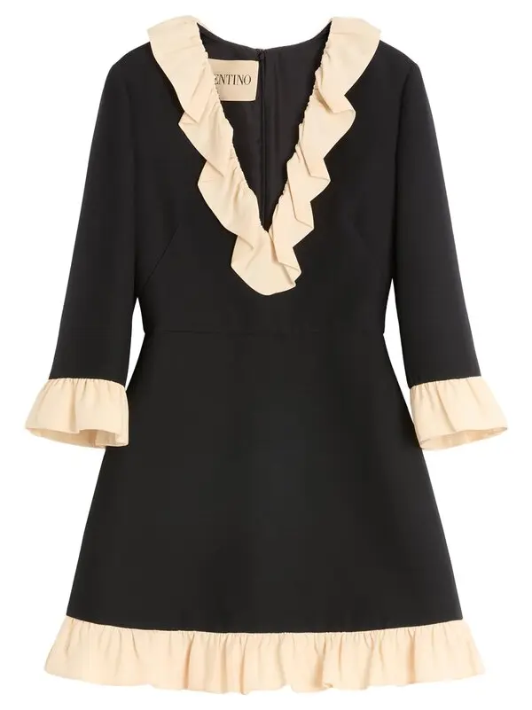 Valentino Garavani Crepe Couture Mini Dress - Black