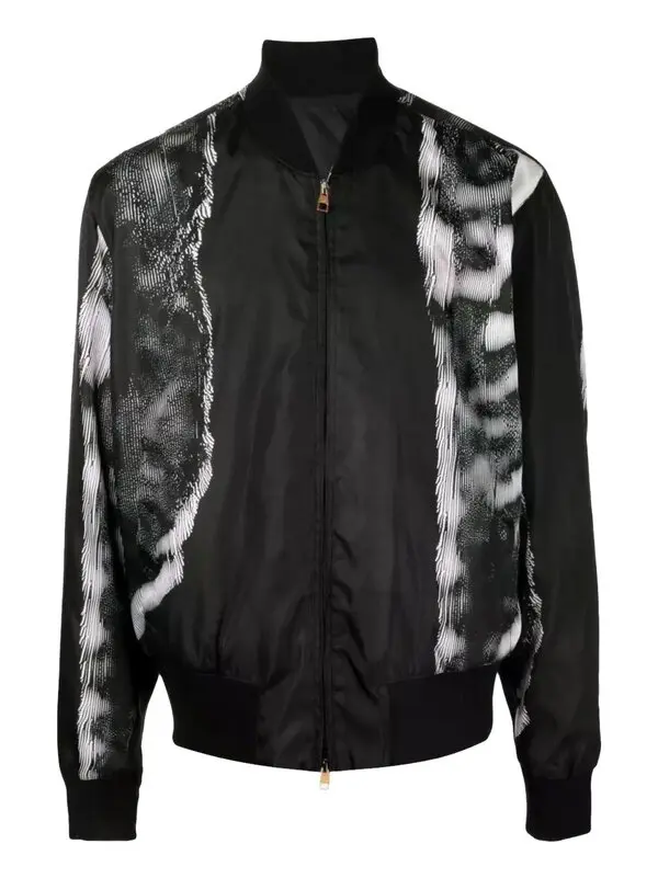 Dunhill Printed Bomber Jacket - Black