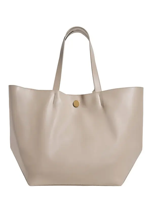 Fabiana Filippi Leather Tote Bag - Beige