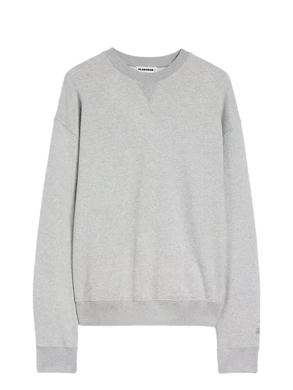 JIL SANDER Cotton Sweatshirt - Grey
