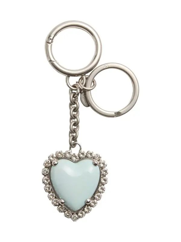 Valentino Garavani Coeur Hyperbole Keyring - Blue
