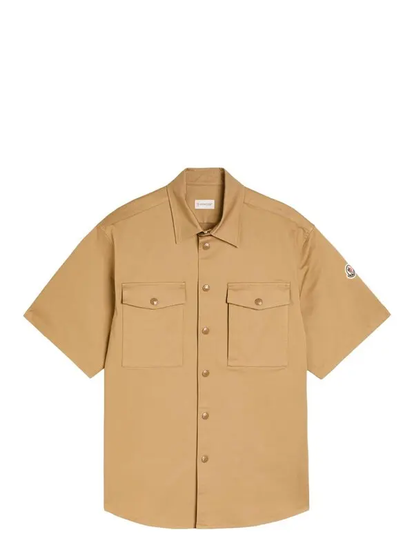 Moncler Western Stretch-cotton Shirt - Khaki
