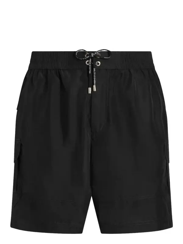 Dolce & Gabbana Cargo-pocket Swim Shorts - Black