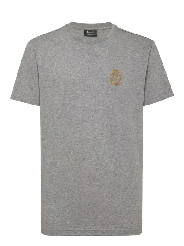 BILLIONAIRE Crest Round-neck T-shirt - Grey