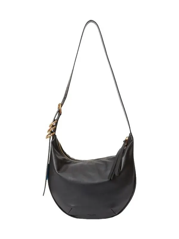 Rag & Bone Medium Mercer Leather Hobo Bag - Black