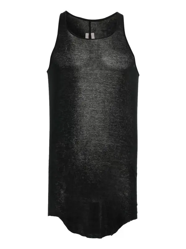 Rick Owens Basic Rib Tank Top - Black